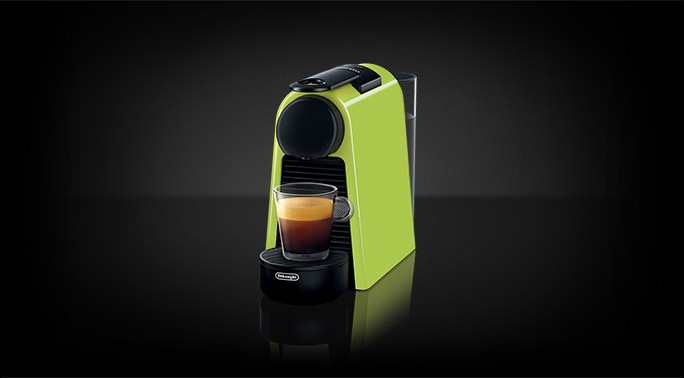 Essenza Mini Lime Green capsule machine by Nespresso