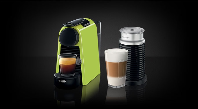 Essenza Mini D Lime Green & Aeroccino | Kaffeemaschine | Nespresso