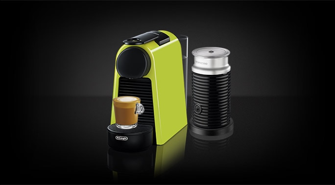 Delonghi Essenza Mini Green & Aeroccino - Coffee Machines - Nespresso