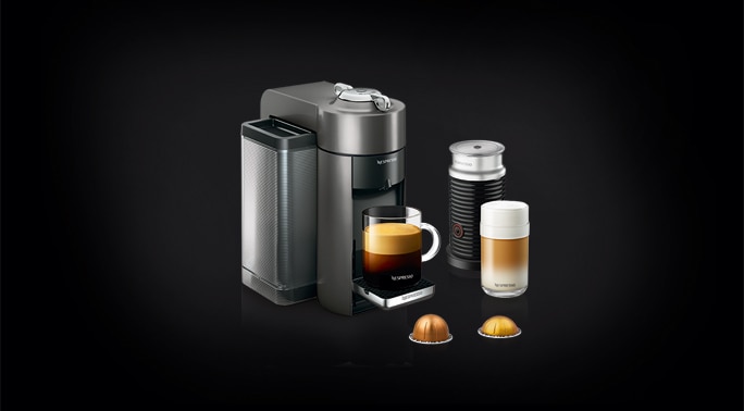 Evoluo Graphite Metal Bundle | Vertuo Coffee Maker | Nespresso USA