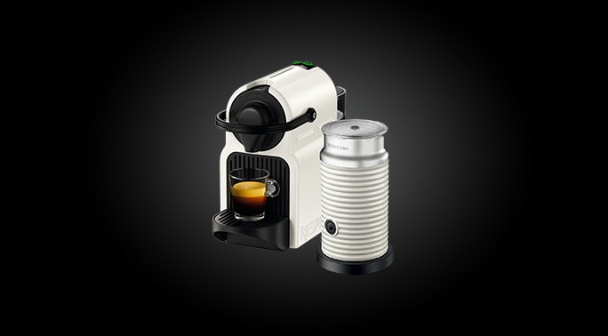 Inissia C40 White & Aeroccino White - Coffee Machine - Nespresso