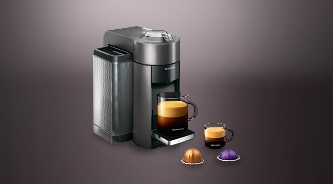 Vertuo Deluxe Graphite Metal Flat Head | Coffee Machine | Nespresso Canada