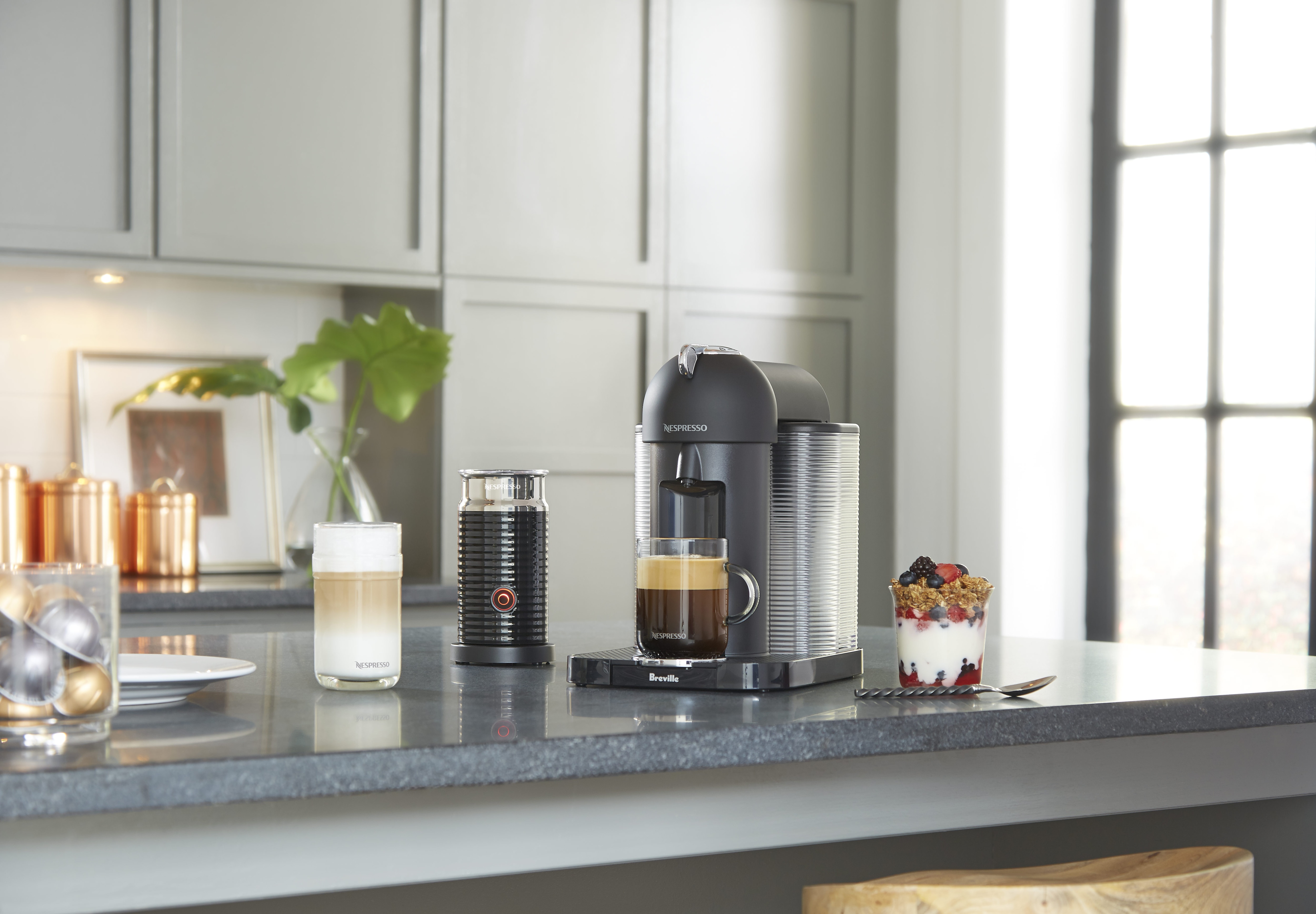 Nespresso Vertuo Coffee And Espresso Machine By Breville With Aeroccino ...