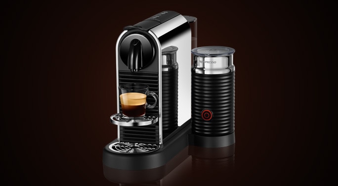 CitiZ Platinum&Milk Stainless steel Coffee Machine | Nespresso CH