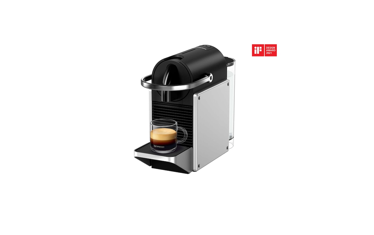 Nespresso Pixie Silver De'Longhi Capsule Coffee Machine Nespresso EN
