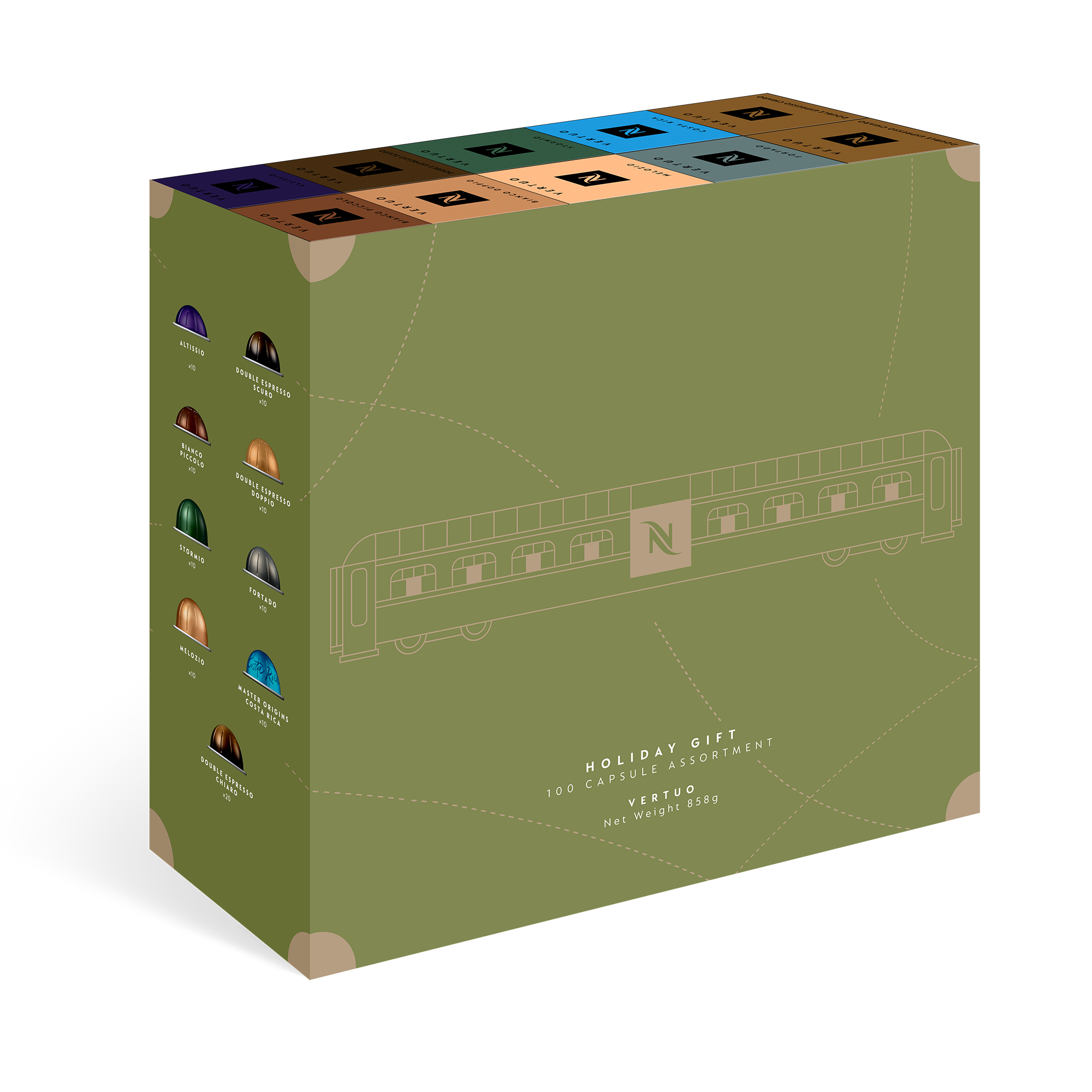 Holiday Gift 100 Capsule Assortment | Nespresso Australia