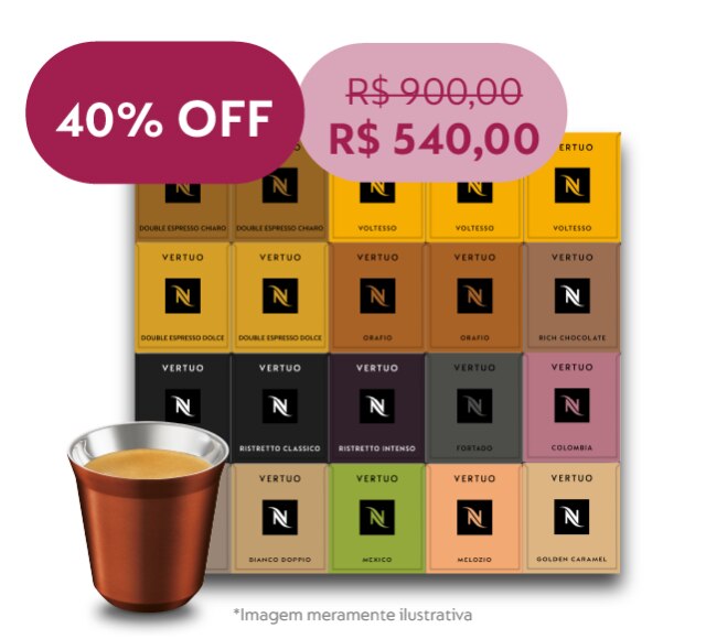 120 cafés Vertuo + Loop Lungo | Nespresso