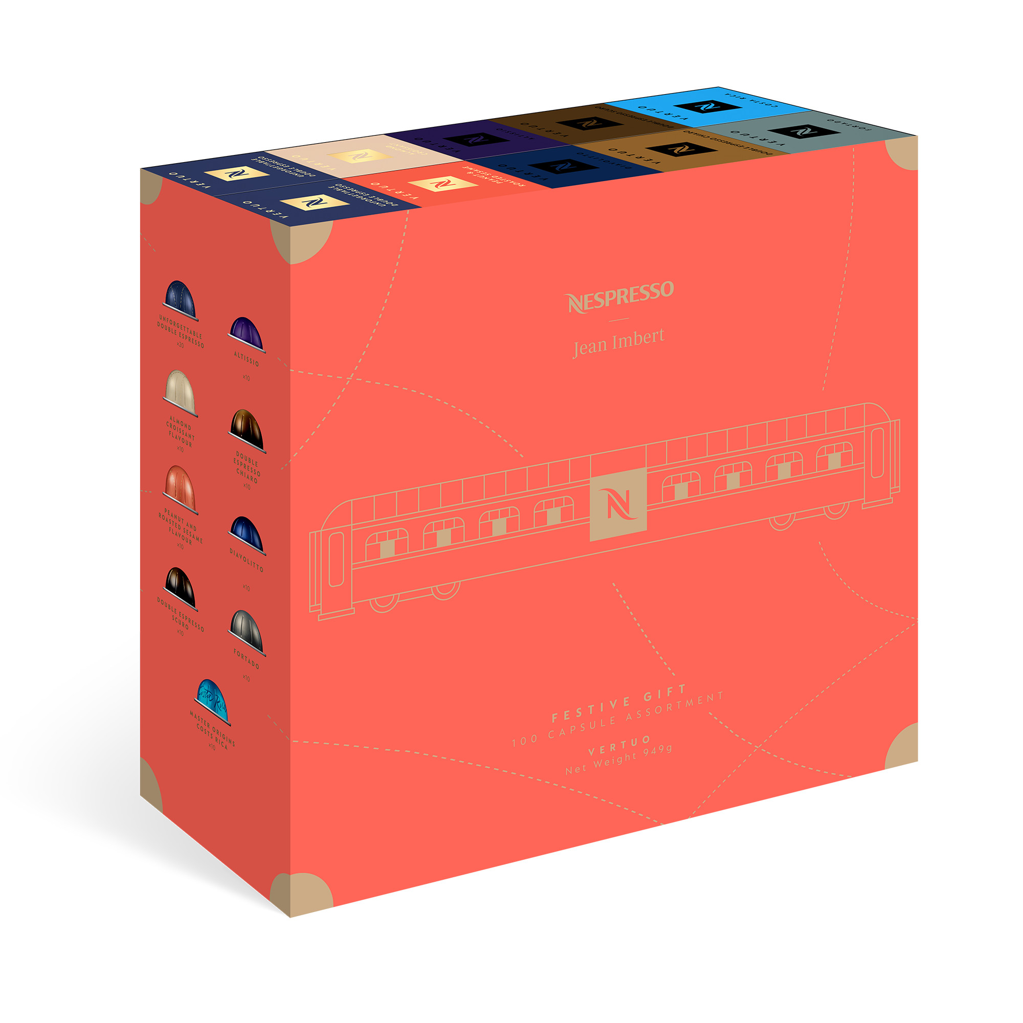Festive Gift Box 100 Capsule Assortment | Nespreso New Zealand