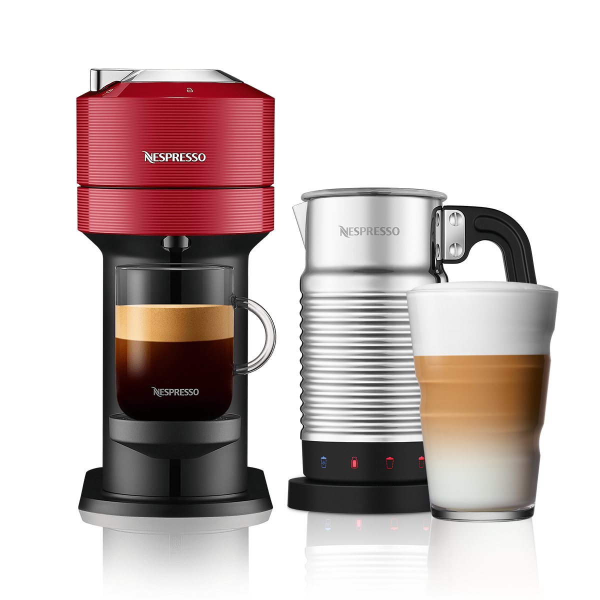 Vertuo Next Cherry Red & Aeroccino4 Milk Frother