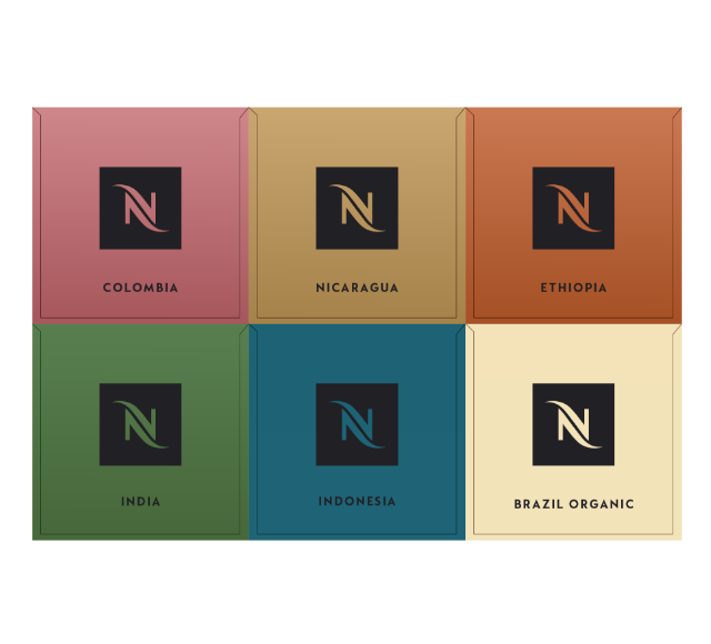 Kit de Café 60 cápsulas Master Origins - Original | Nespresso Brasil