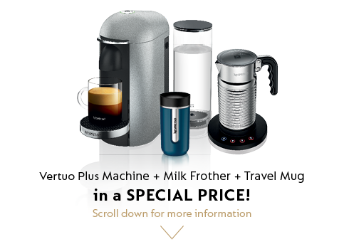 מכונת קפה Nespresso VertuoPlus - ורטו פלוס | נספרסו ישראל