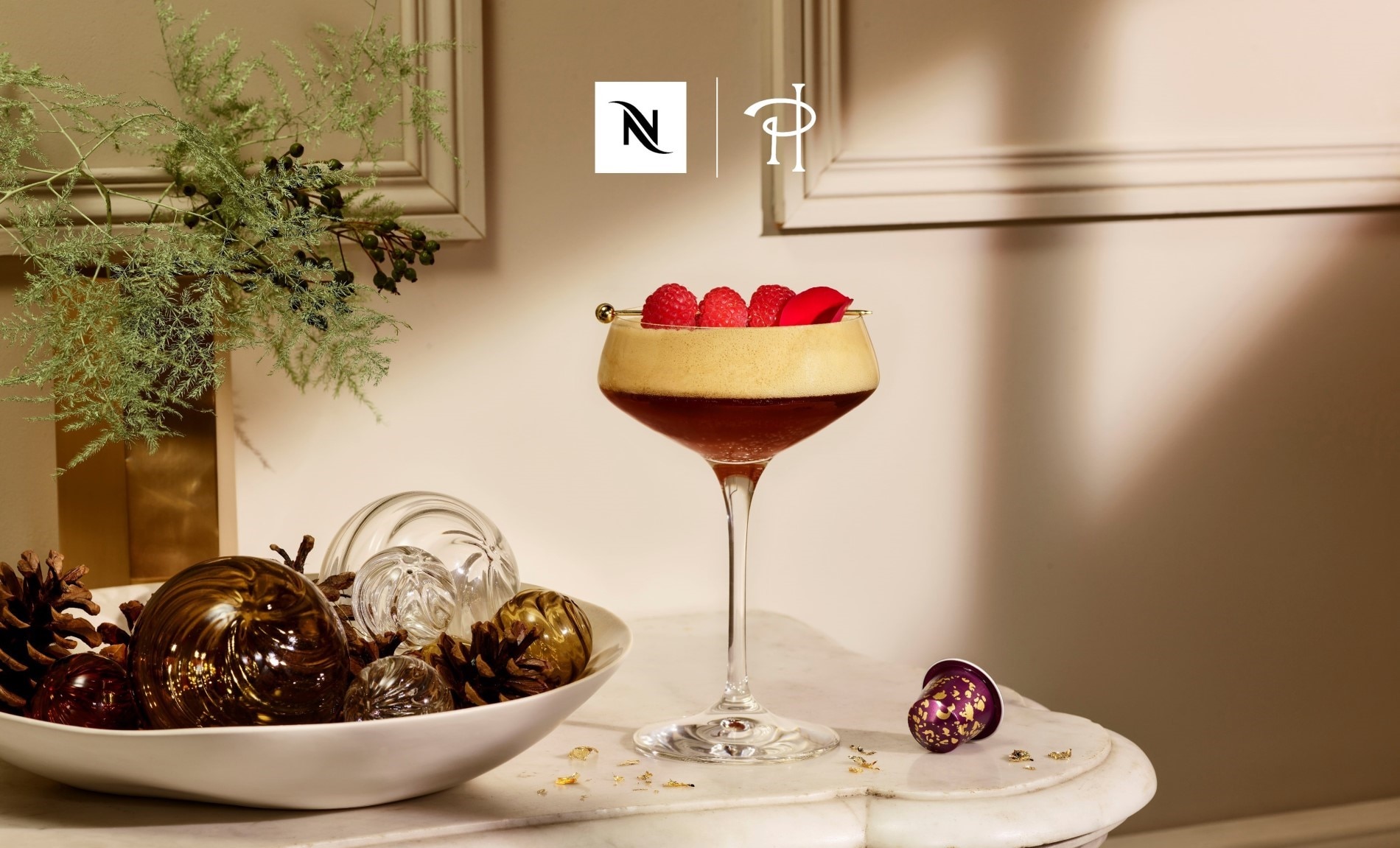 Fruité: Raspberry, Rose & Champagne cocktail - Nespresso Recipes