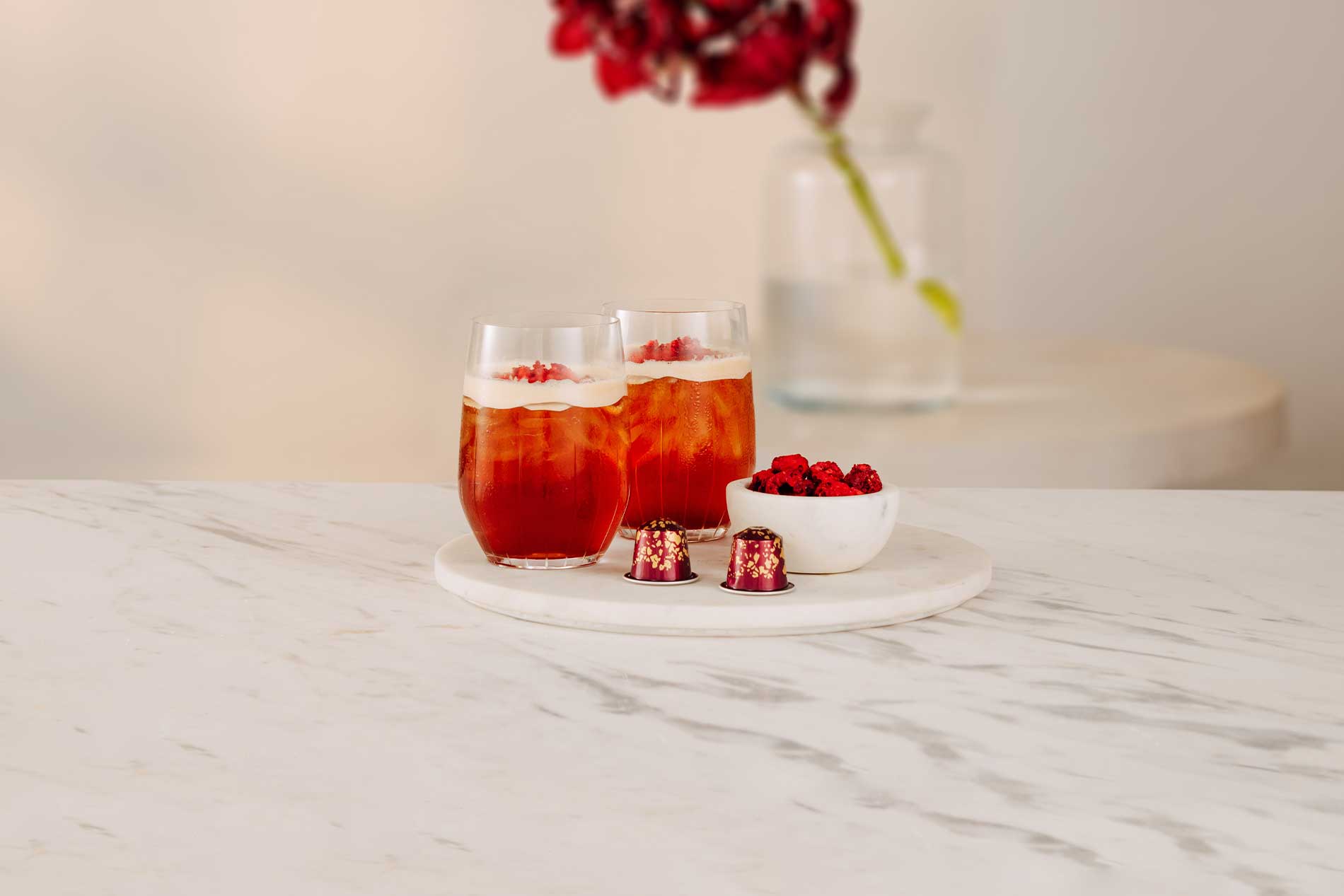Raspberry Spritz with Infiniment Fruite - Nespresso Recipes