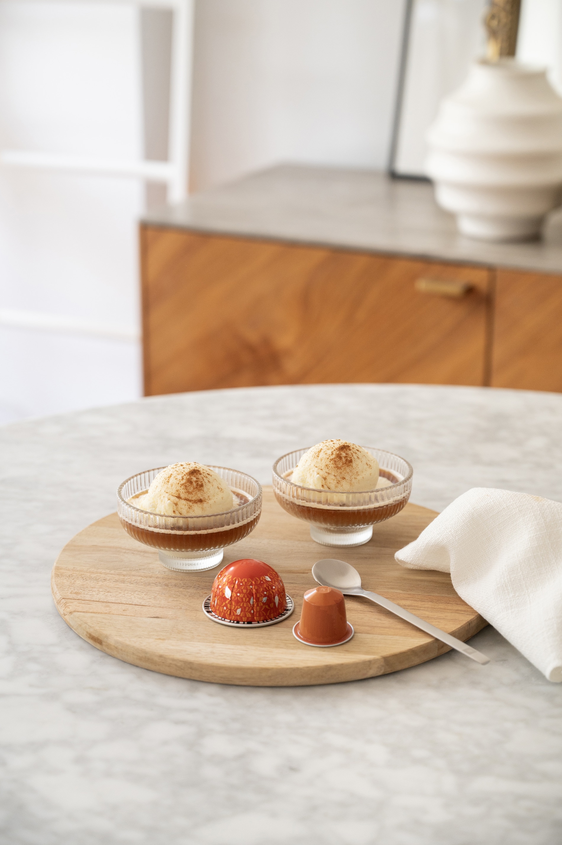 Pumpkin Spice Cake Affogato - Nespresso Recipes