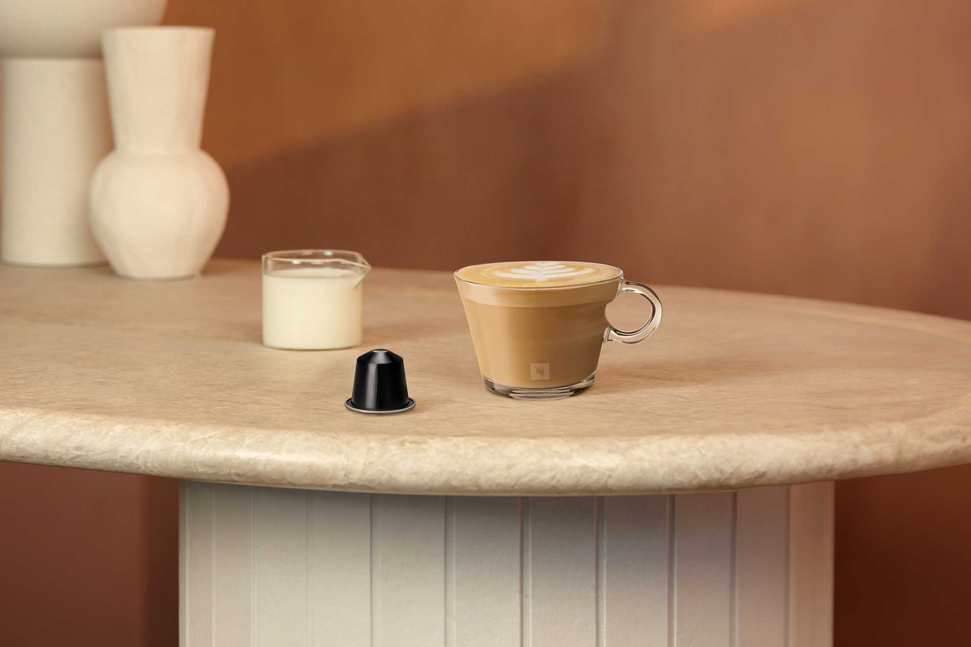 Flat White with Ristretto - Nespresso Recipes