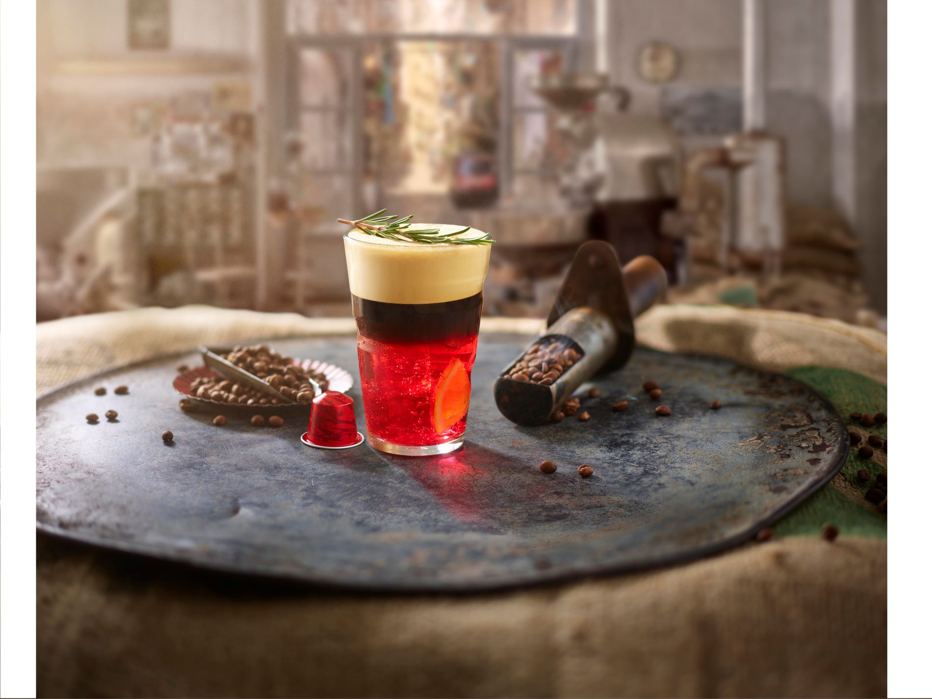 Bitter Spritz Mocktail - Nespresso Recipes