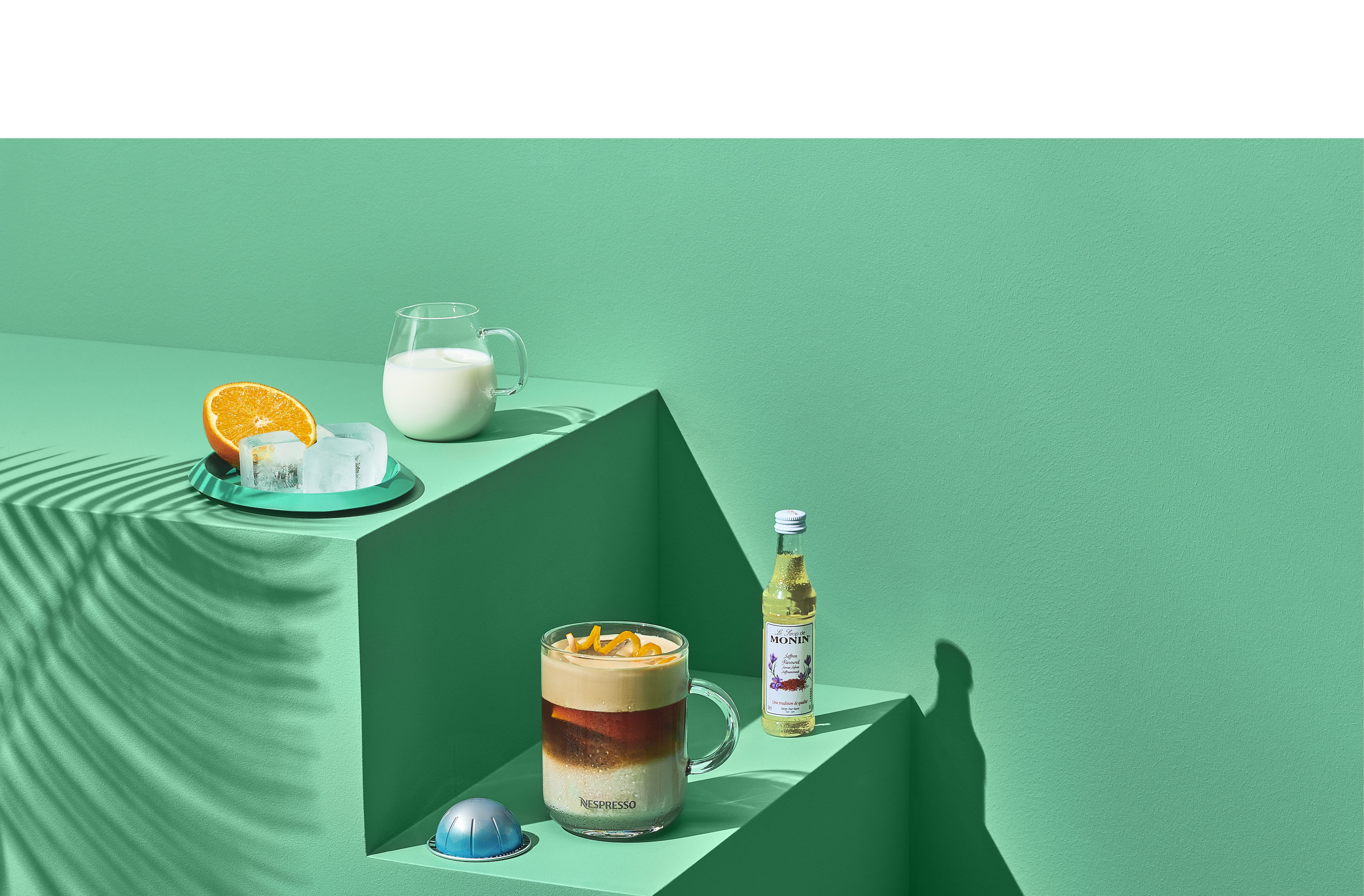Orange Saffron Ice Leggero Latte - Recetas Nespresso