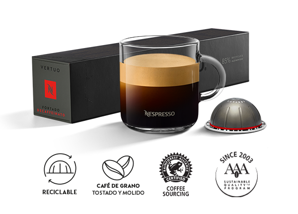 Fortado Decaffeinato | Cápsulas de Café | Nespresso™ Chile